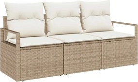 Set pohovek 3 ks Béžová polyratan 3346241