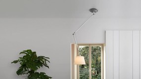 Artemide 0629000A+0781020A Tolomeo decentrata, designové závěsné svítidlo, 1x150W E27, polohovatelná ramena, stínítko satin, průměr 36cm