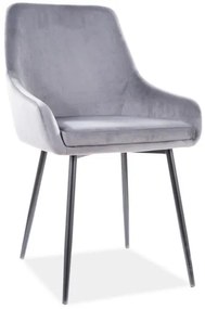 Jídelní židle Allene (šedá + černá). 1049864