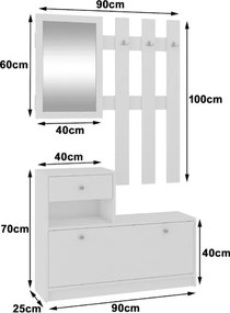Předsíňová sestava bílá