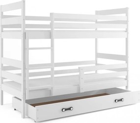 Falco Patrová postel Norbert s úložným prostorem, bílá