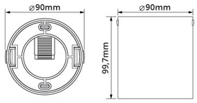 T-LED Přisazené LED svítidlo CCT TUBO 8W bílé Přisazené LED svítidlo CCT TUBO 8W bílé