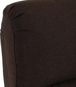 Polohovací TV křeslo SALERNO - hnědá látka
