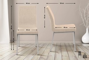 Jídelní židle Colmar látka – krémová
