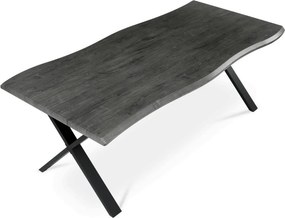 Jídelní stůl HT-F4321 GREY, mdf, šedý dub (210 x 100) cm Šedá