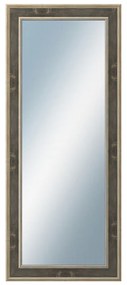 DANTIK - Zarámované zrcadlo - rozměr s rámem cca 50x120 cm z lišty TOOTH zlato černá (2780)