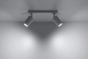 Bodové svítidlo SOLLUX Ring 2 GU10 2x40W bez zdroje SL.0088 bílá
