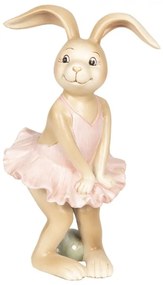 Dekorace králičí dívka v sukýnce – 7x7x13 cm