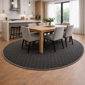 Condor Carpets, Kusový koberec Udinese hnědý kruh, 80x80 (průměr) kruh, hnědá, chodba / předsíň