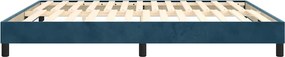 Rám postele s boxspringem tmavě modrý 160x200 cm samet 3120782