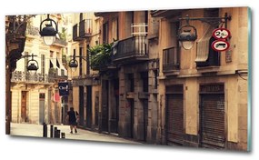 Wallmuralia Foto obraz sklo tvrzené Ulice Barcelony 100x50