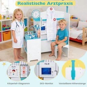 Costway Dětský lékařský set s 27 příslušenstvím Medical Center s EKG monitorem