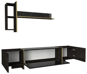 Designová TV sestava Sakeena černá