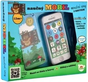 TEDDIES Naučný telefon Moudrá sova / Interaktivní hračka / čísla a bar