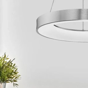 LED lustr Rando Thin 60 3000K stříbrná