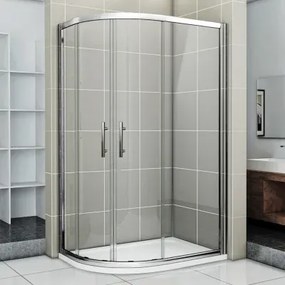 NATALI 120x90 Clear Sprchová zástěna asymetrická