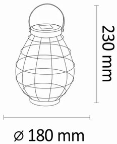 LED Solární lampa KOGE LED/1,2V 300 mAh IP44