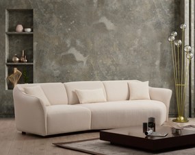 Atelier del Sofa Rohová sedací souprava Mentıs Corner 6 (L1+2Xr), Krémová