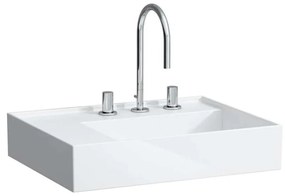 Laufen Kartell - Umyvadlo 60x46 cm, se 3 otvory pro baterii, SaphirKeramik, bílá H8103350001581