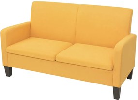 Dvousedačka Vista - žlutá | 135x65x76 cm