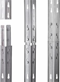 Kovový regál RIVET PRO 252x150x60 DTD dřevotříska 7 úrovní pozinkovaná