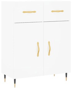 Skříň highboard bílá 69,5 x 34 x 180 cm kompozitní dřevo - Default Title