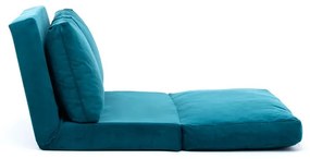 Designová rozkládací pohovka Wandella 120 cm petrolejová
