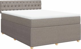 Box spring postel s matrací taupe 140x190 cm textil 3287462