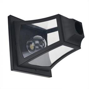 Outsunny solární zahradní lucerna se 3 plameny lucerna solární lucerna osvětlení cesty s LED 120 lumenů IP44 201 nerezová ocel černá 51,5 x 47 x 182,…