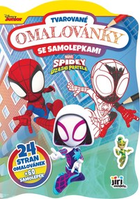 JIRI MODELS Omalovánky tvarované + samolepky Spidey 5