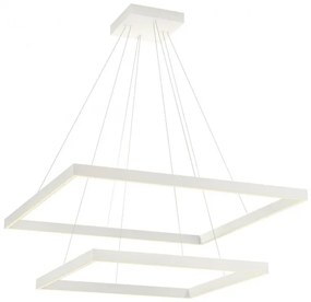 Redo Závěsné LED svítidlo Febe - 2 čtverce, ø80cm/ø60cm Barva: Bílá, Chromatičnost: 3000K