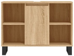 Petromila Koupelnová skříňka dub sonoma 80 x 33 x 60 cm kompozitní dřevo