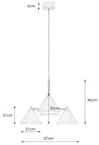Markslöjd 108077 - Lustr na lanku KLINT 4xE14/40W/230V bílá
