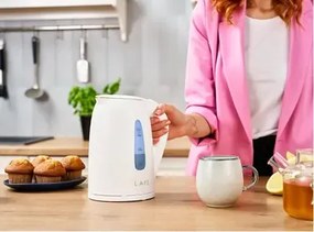 Lafe Essential bílá / Rychlovarná konvice / 2200 W / 1,7 l