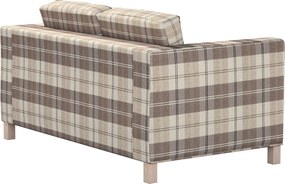 Potah na pohovku IKEA  Karlanda 2-místná, krátký barva béžová látka pletený vzor, vzorované