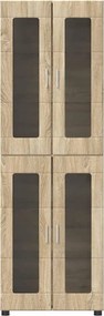 Vysoký bufet FLORIN 60 x 35 x 182 cm Sonoma dub 3397906