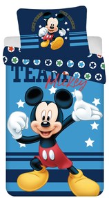 Jerry Fabrics Bavlněné povlečení 140x200 + 70x90 cm - Mickey "Team"