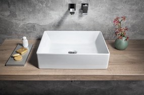 GSI Kube X keramické umyvadlo na desku 50 x 37 cmExtraGlaze bílá 942911