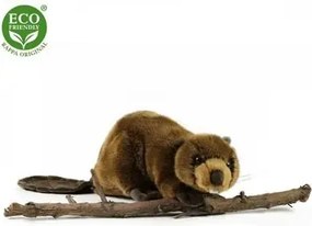 RAPPA Plyšový bobr 28 cm / ECO-FRIENDLY / od 0 měsíců
