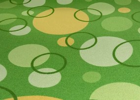 Koberce Breno Metrážový koberec EXPO NEW 25, šíře role 400 cm, Zelená, Vícebarevné