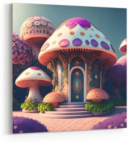 Obraz fantasy domeček ve tvaru houby
