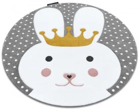 Koberec KRUH PETIT BUNNY KRÁLÍK šedý