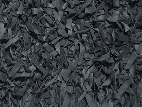 Koberec Shaggy černý 140x200 cm MUT Beliani