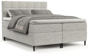 Světle šedá boxspring postel s úložným prostorem 180x200 cm Urbaneo – Maison de Rêve