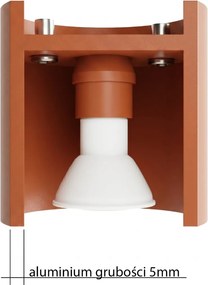 Sollux Lighting Nástěnné svítidlo ORBIS 1 okrově červené
