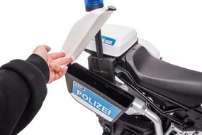 Dětská elektrická motorka BestBerg BBCC-80W – BMW F 850 GS / nosnost 30 kg / Li-Ion baterie / policie