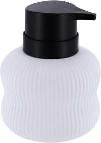 Dávkovač mýdla Ceran, bílá/s černými prvky, 300 ml