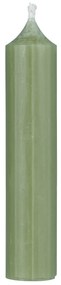 IB LAURSEN Svíčka Dusty Green Rustic 11 cm, zelená barva, vosk