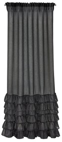 ZÁCLONA NA PÁSCE DOLLY 140X250 CM ČERNÁ