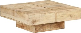 vidaXL Konferenční stolek 80 x 80 x 28 cm masivní mangovníkové dřevo [323592]